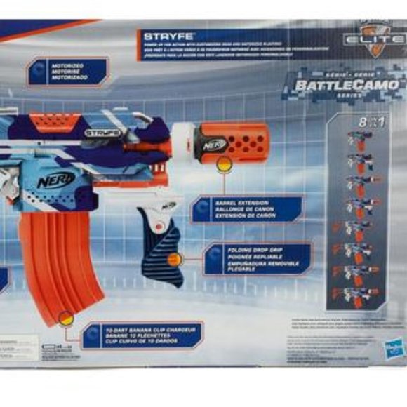 Nerf | Toys | Nerf N Strike Elite Battle Camo Series Stryfe 8in ...